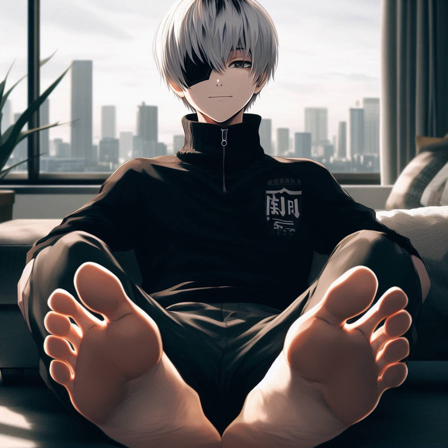 Ken Kaneki Relaxing Barefoot (5) by AIBoysGallery on DeviantArt Ken Kaneki Relaxing Barefoot (5) by AIBoysGallery on DeviantArt