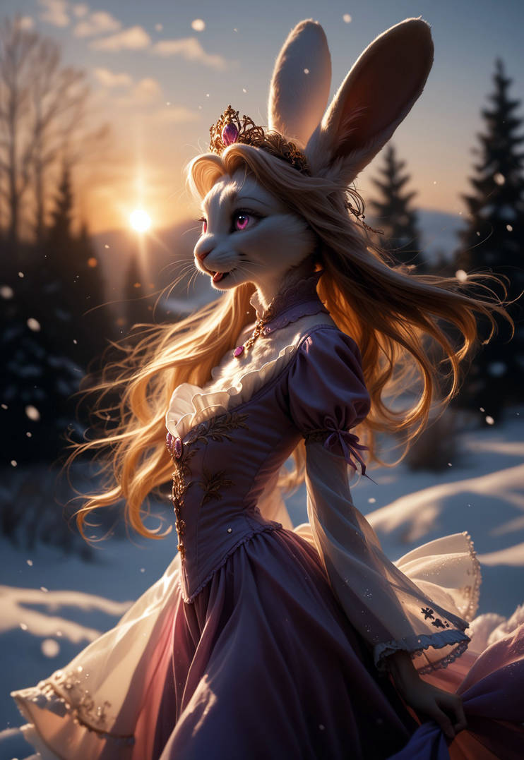 Anthro Bunny Girl By Tfaby On Deviantart
