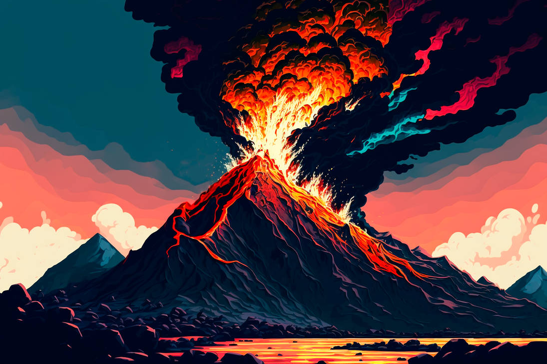 Somat Volcanic Explosion By Somatart On Deviantart