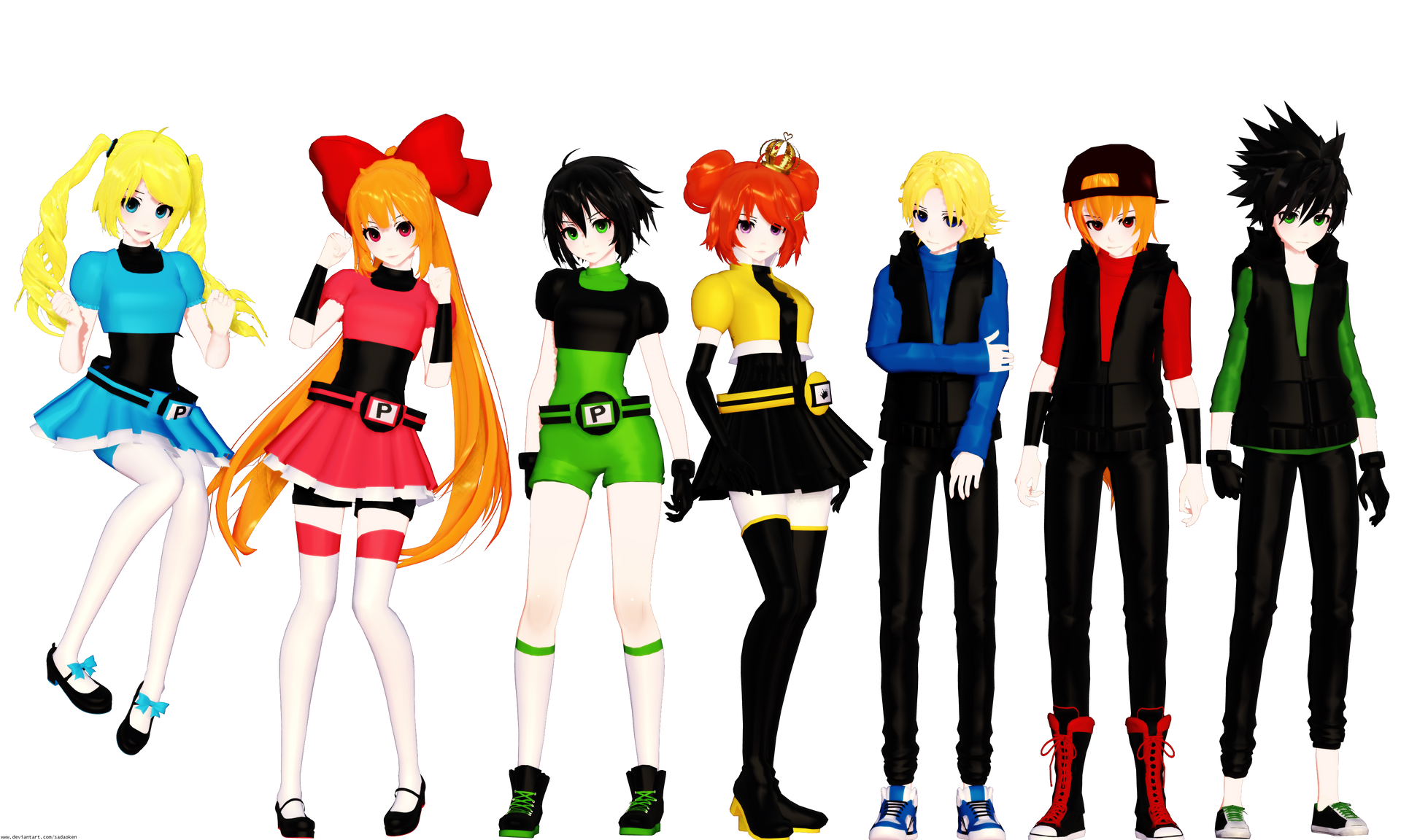 Mmd Sugar Spice And Everything Nice By Sadaoken On Deviantart