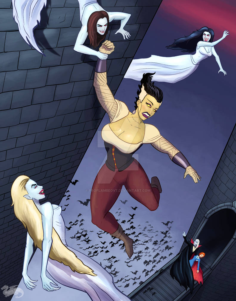 The Bride Meets The Brides Of Dracula By Proflambeovt On Deviantart
