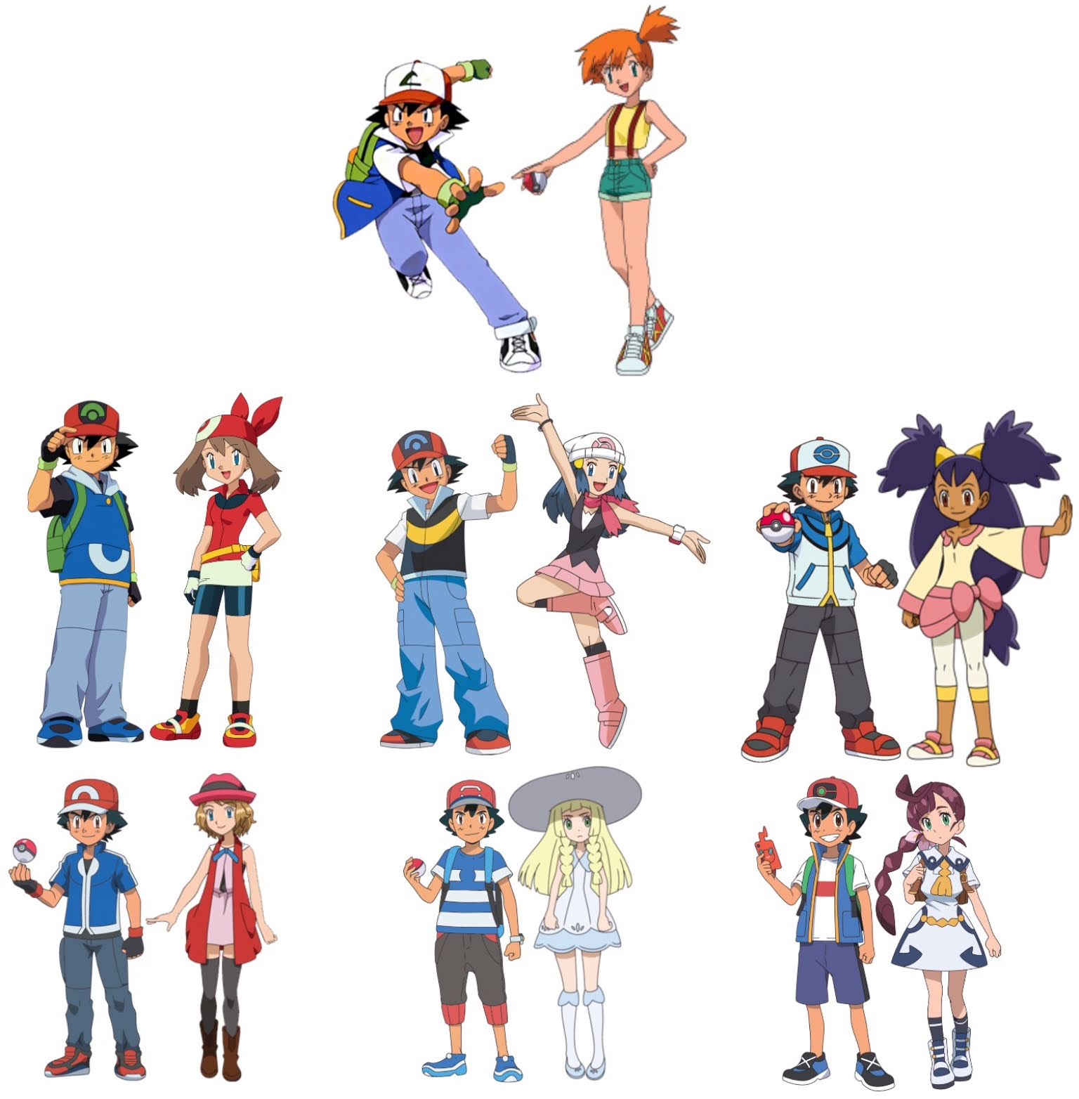 Ash And Girl Companions By Dinorex50 On DeviantArt ash-and-girl-companions-by-dinorex50-on-deviantart