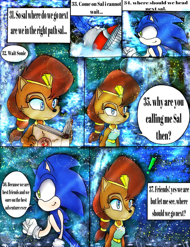 Princess Sally And Young Sonic Comics5 By Darkramiess On Deviantart