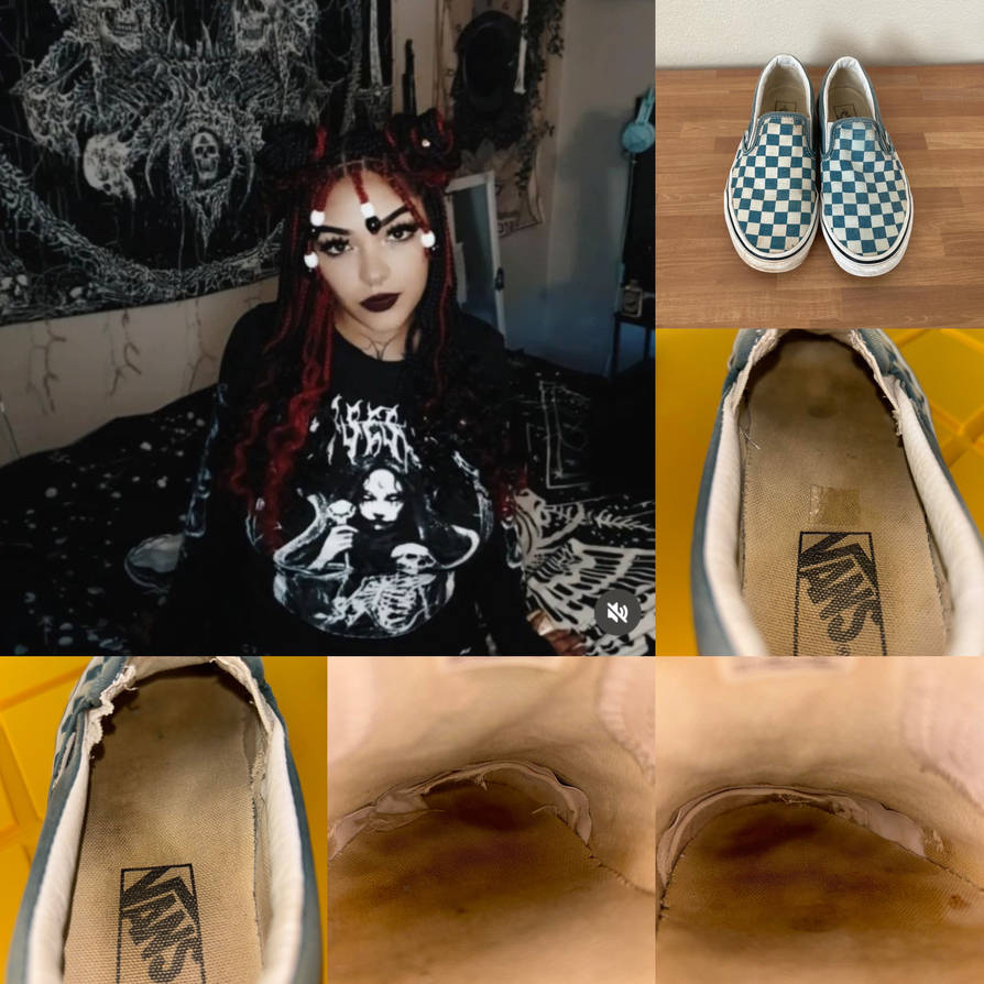 Emo Goth Girl Stinky Sweaty Vans Shoes By Wellwornshoes On Deviantart