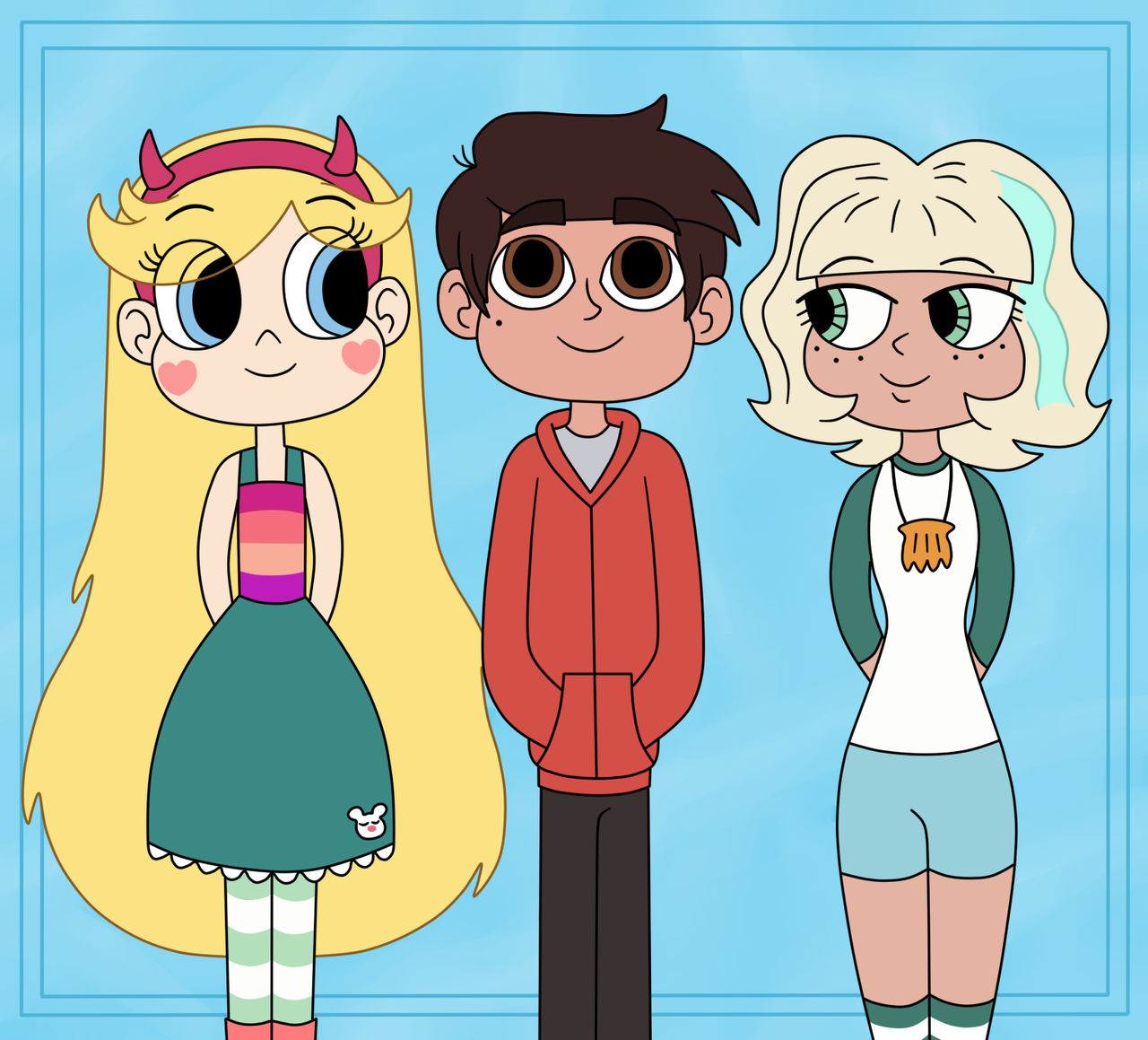 Marco Is Standing Between Star And Jackie By Deaf Machbot On Deviantart