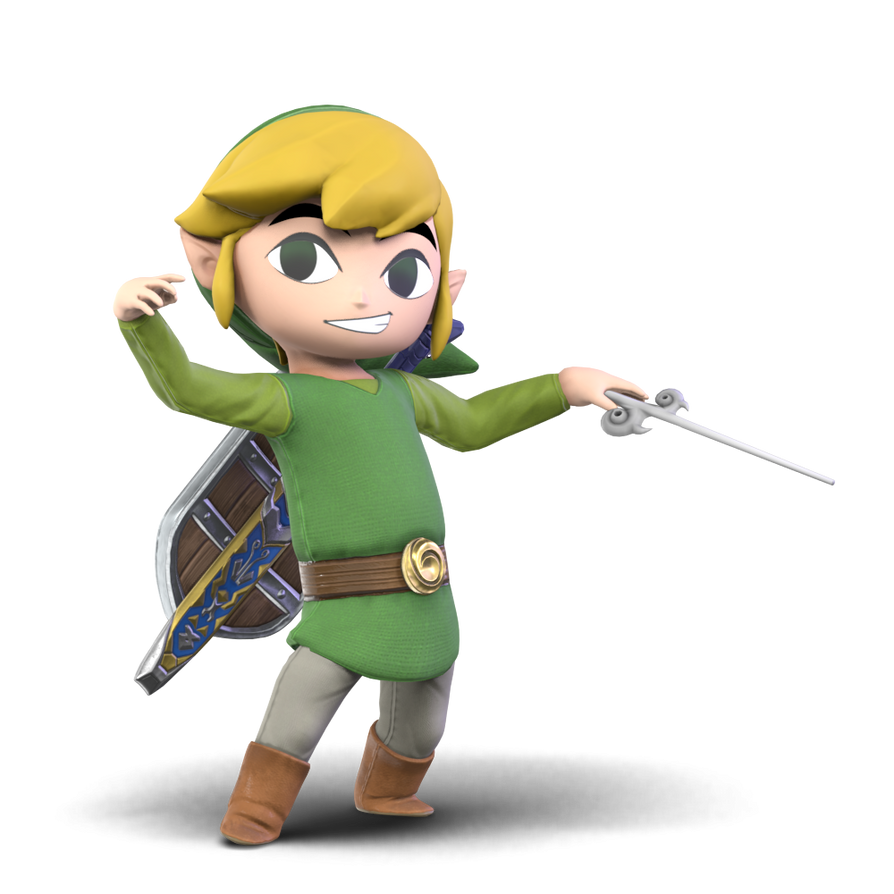 Toon Link Brawl Render Remake by unbecomingname on DeviantArt Toon Link Brawl Render Remake by unbecomingname on DeviantArt