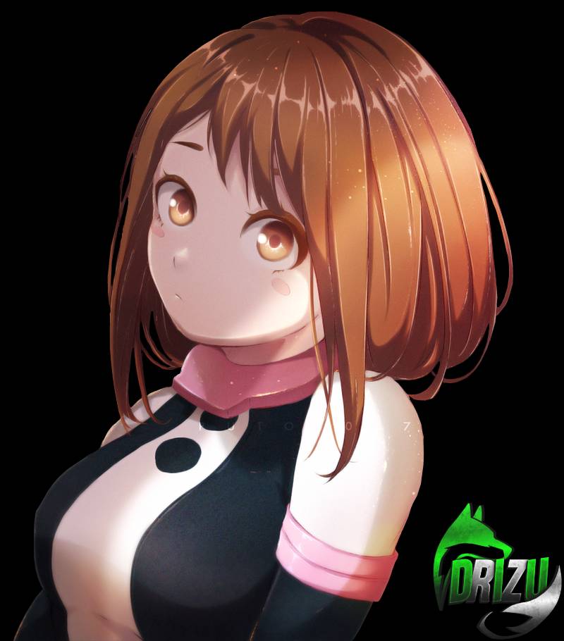 Uraraka Ochako Render By Drizu On Deviantart