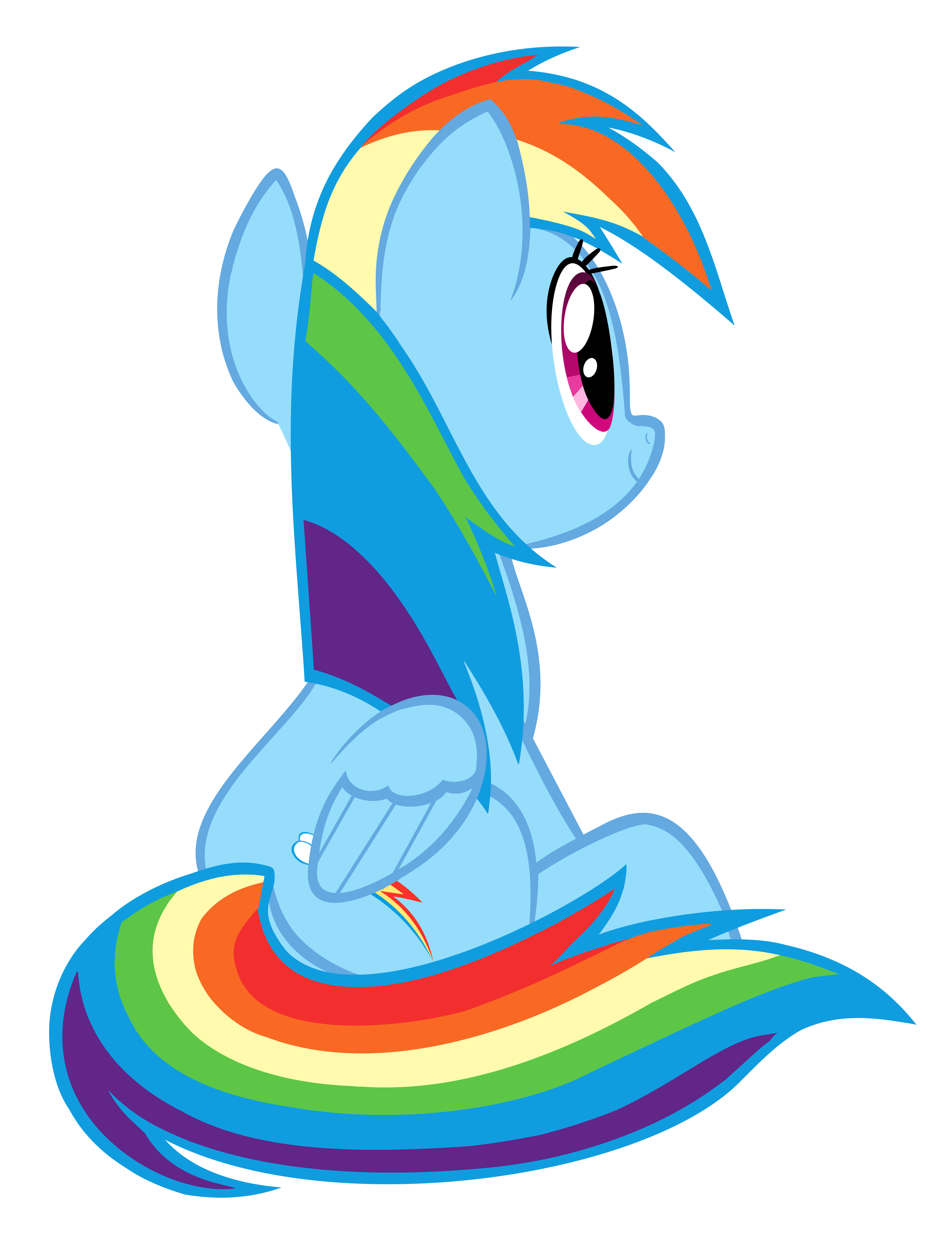Rainbow Dash Vector Standing