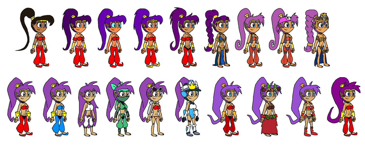 Shantae All Over By Karurosustar On Deviantart