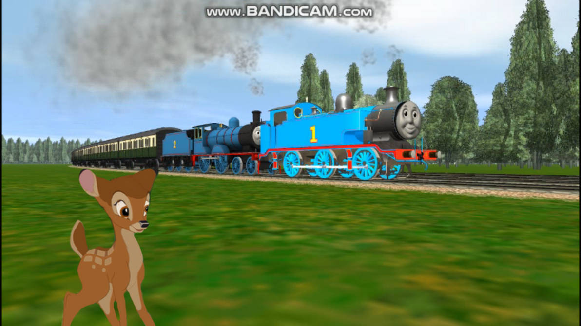 Bambi Sees Thomas And Edward Pass By By Flyingfoxandbambi On Deviantart