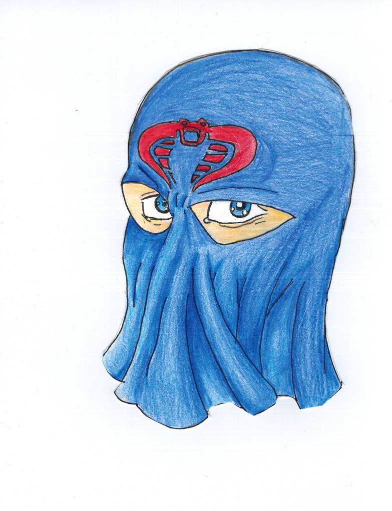 Cobra Commander Head Colored Pencils By Cyber Chao On Deviantart