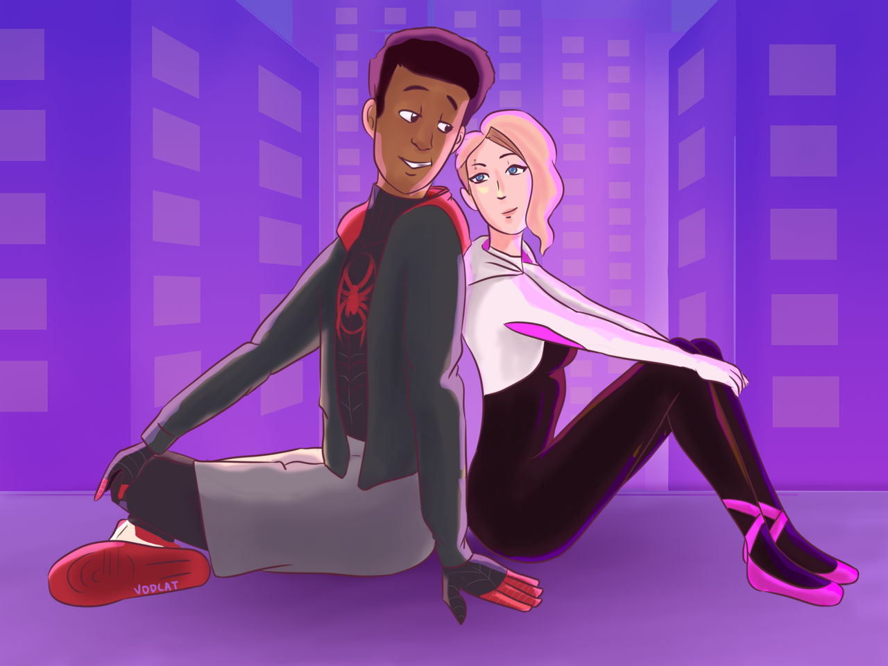 Miles X Gwen By Haku 6 On Deviantart