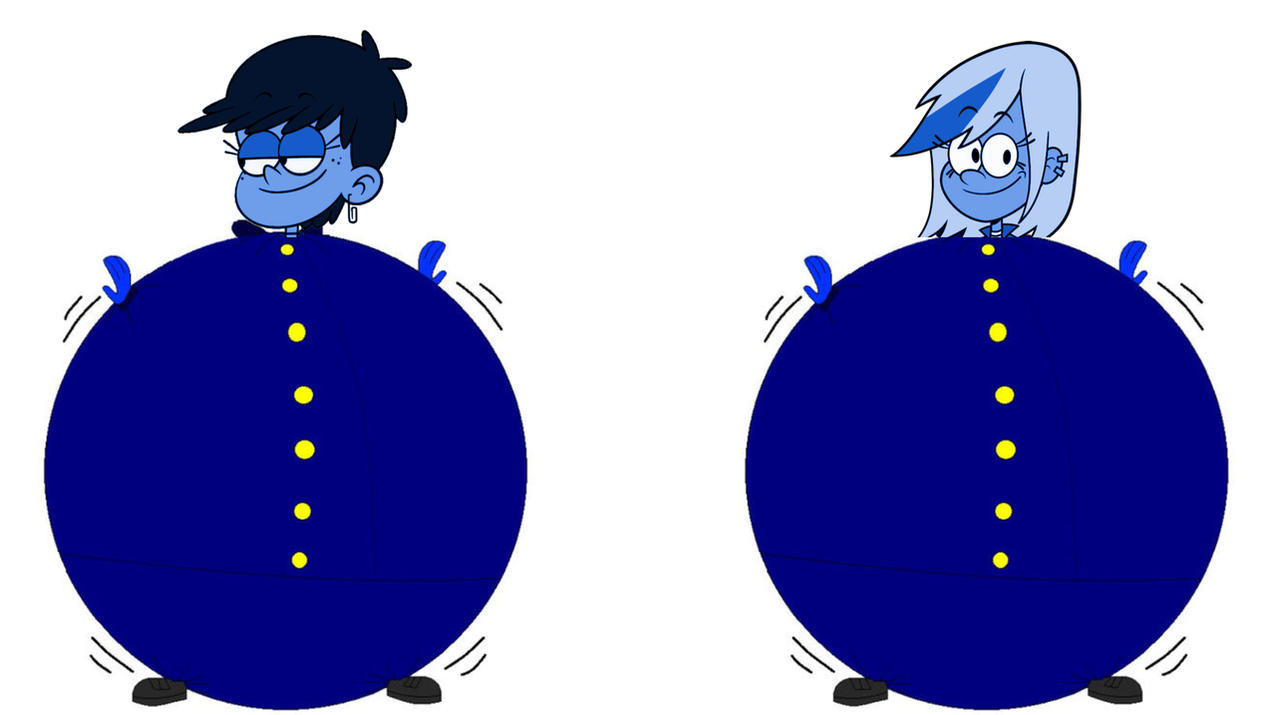 Luna Loud And Sam Sharp Inflated Into Blueberries By Inflationrules On Deviantart