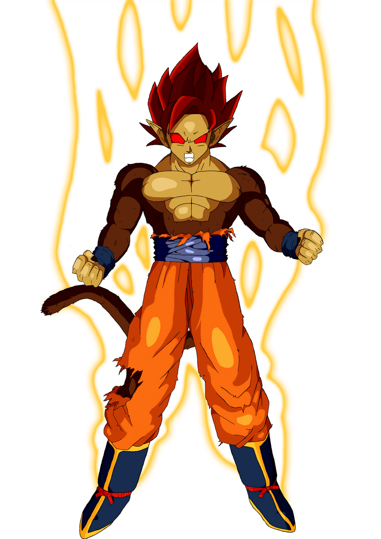 Goku False Super Saiyan God By Dux Bjornulf On Deviantart