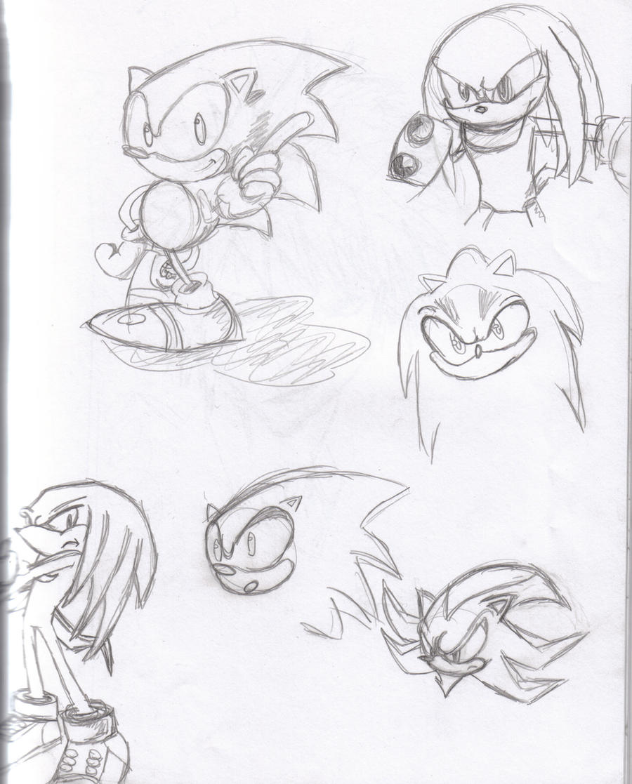 Sonic Doodles by darth-ashlee on DeviantArt
