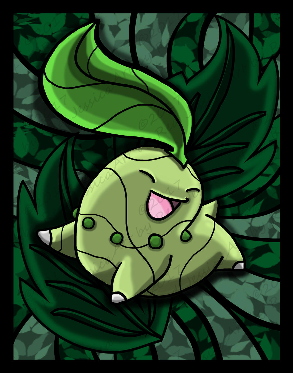 Chikorita By Artbyredjessica On Deviantart
