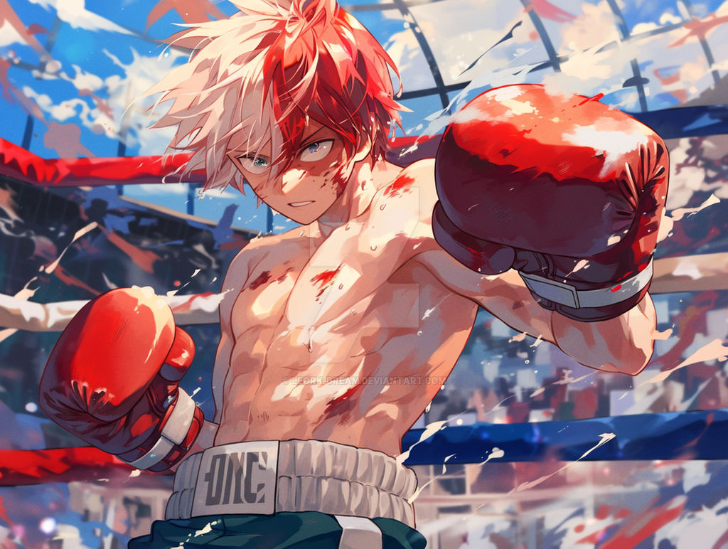 Shoto Todoroki Boxing By Leork Dream On Deviantart