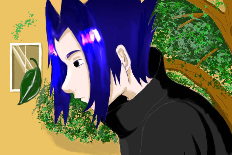 Sasuke Thinking by RedRoseQueen on DeviantArt