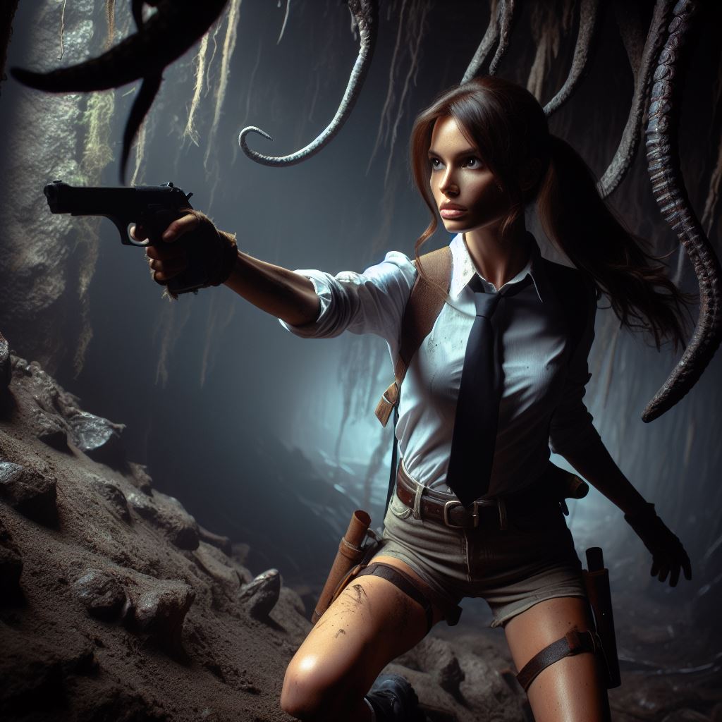 Lara Croft Vs Tentacles By Tietiedties On Deviantart