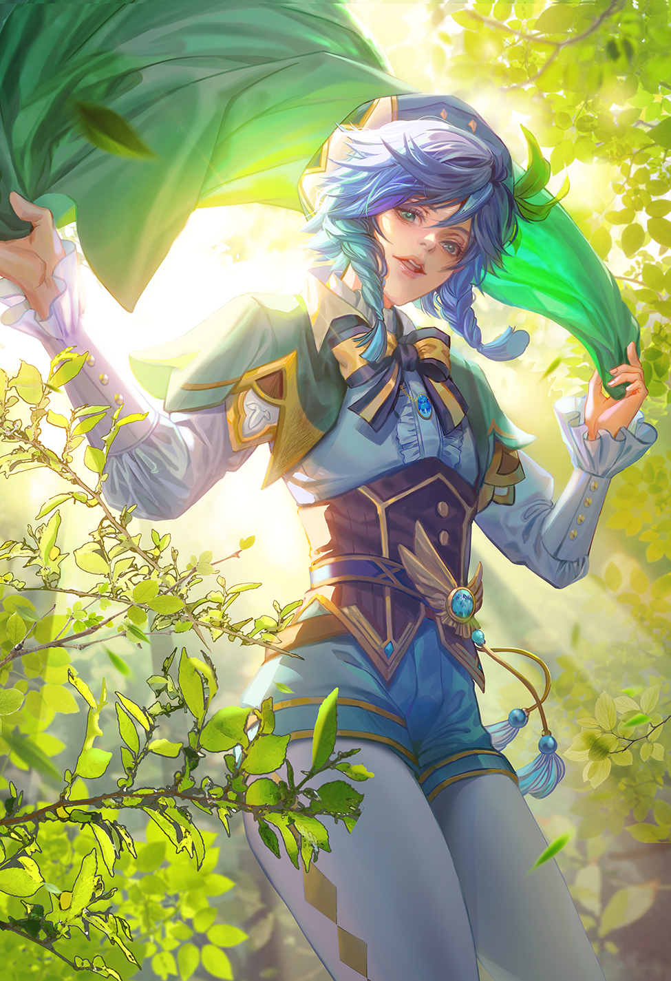 Genshin Impact Venti Fan Art By Jiuge On Deviantart