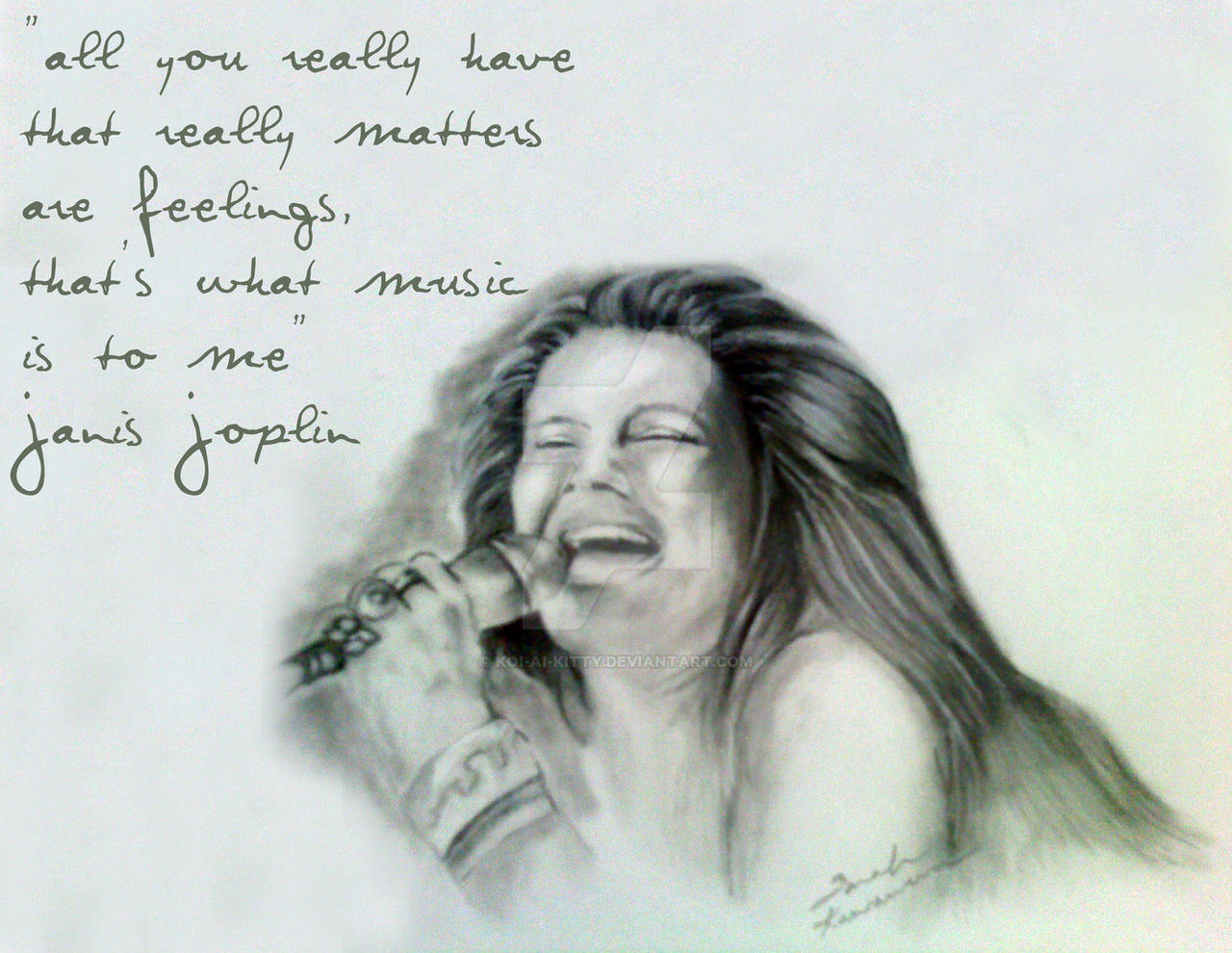 Janis Joplin By Koi Ai Kitty On Deviantart