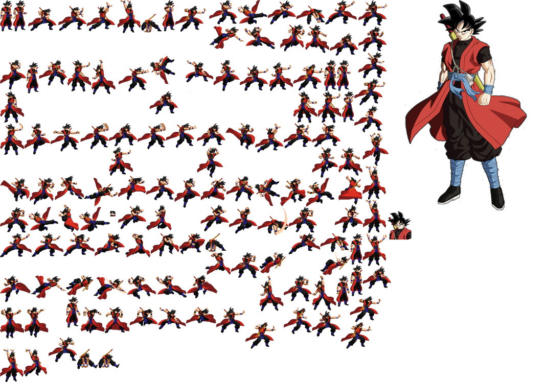 Xeno Goku Sprite Sheet Original By Mr4x3l By Cf2364 On Deviantart