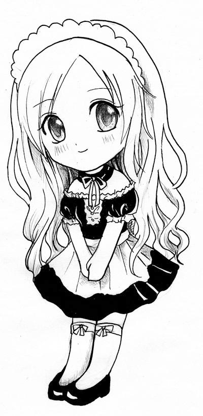 Chibi Maid By Akome1206 On Deviantart