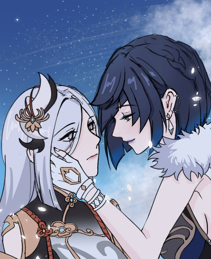 Shenlan 15 Yelan X Shenhe By Kyoflameashhylden On Deviantart