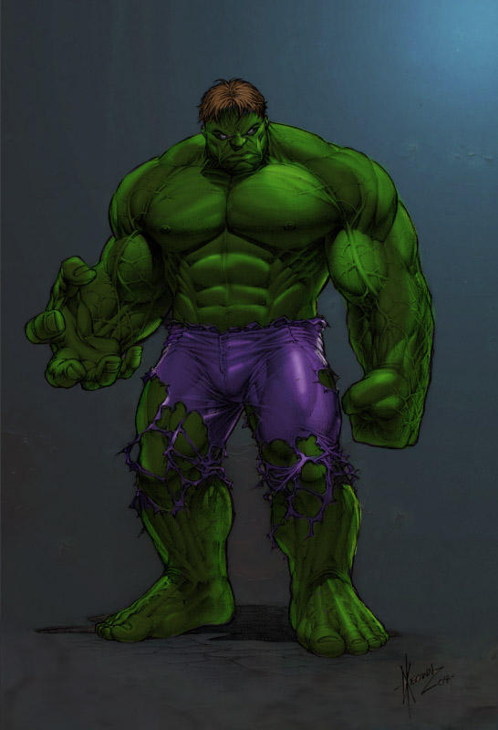 The Hulk Colored by commanderlewis on DeviantArt