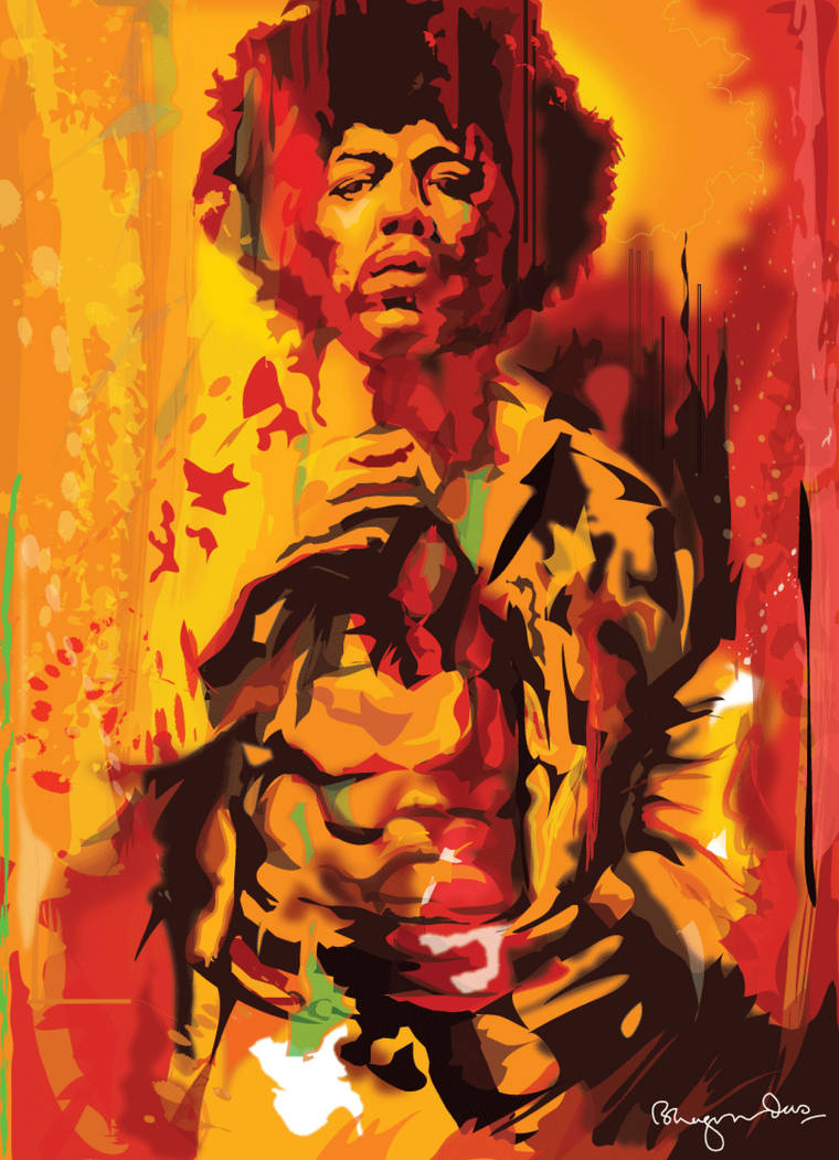 Jimi Hendrix By Bhagvandas On Deviantart