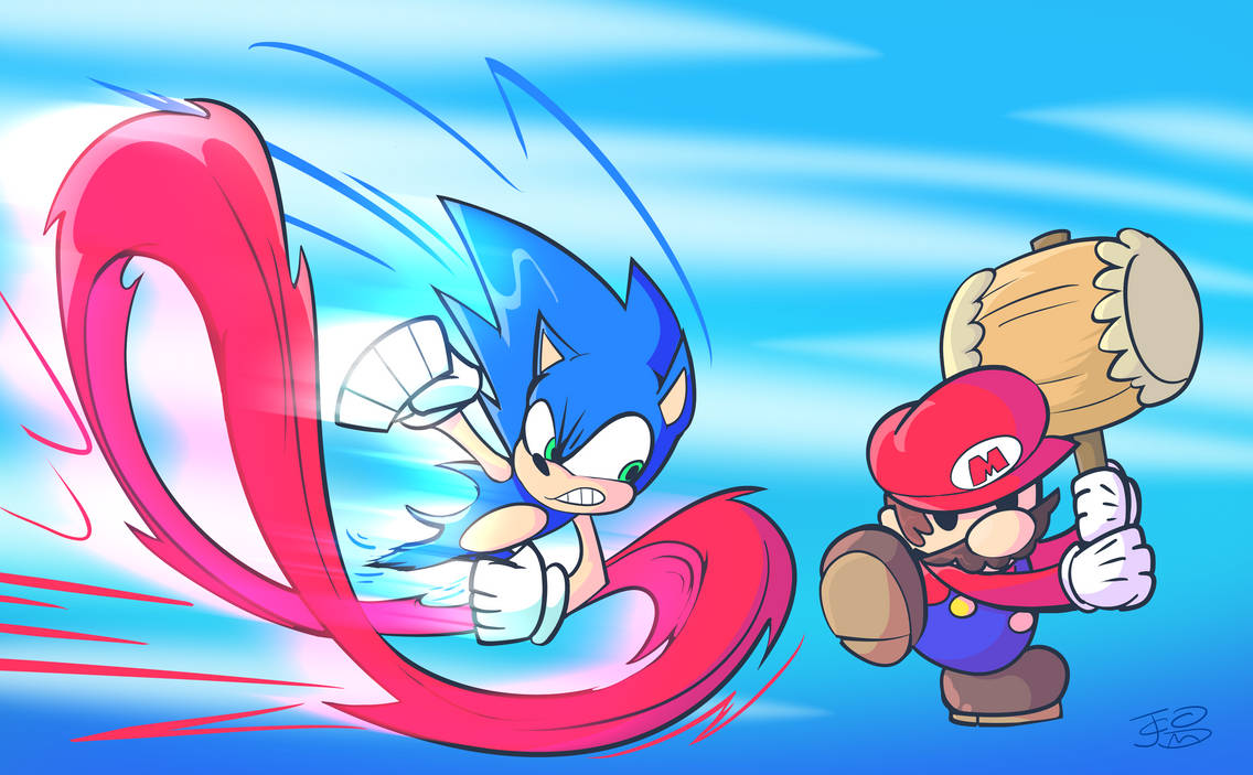 Crossover Colosseum Archie Sonic Vs Paper Mario By Carbonated Jem On