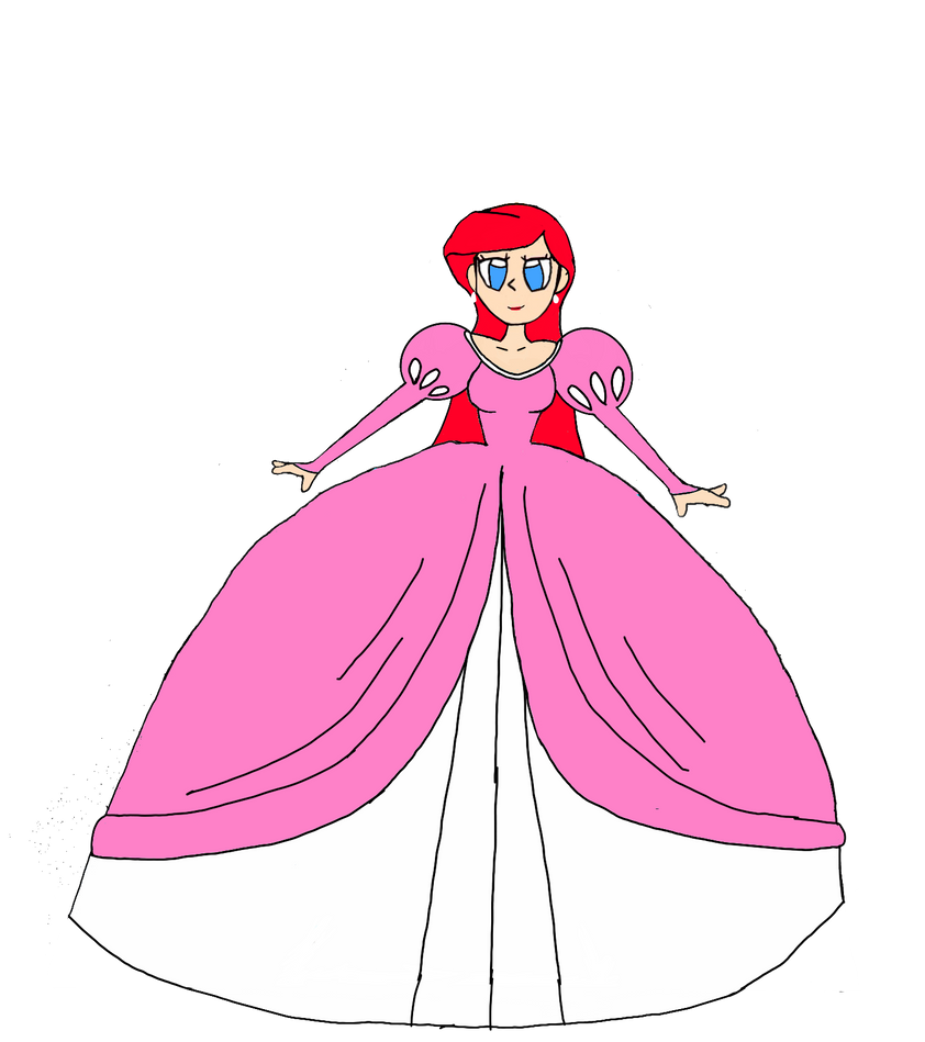 Ariel Pink Dress By Puffybridalprincess On Deviantart