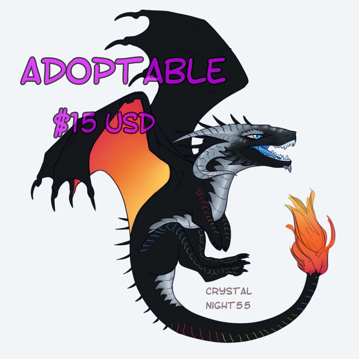 Chibi dragon adopt || CLOSED by CrystalNight55 on DeviantArt Chibi dragon adopt || CLOSED by CrystalNight55 on DeviantArt