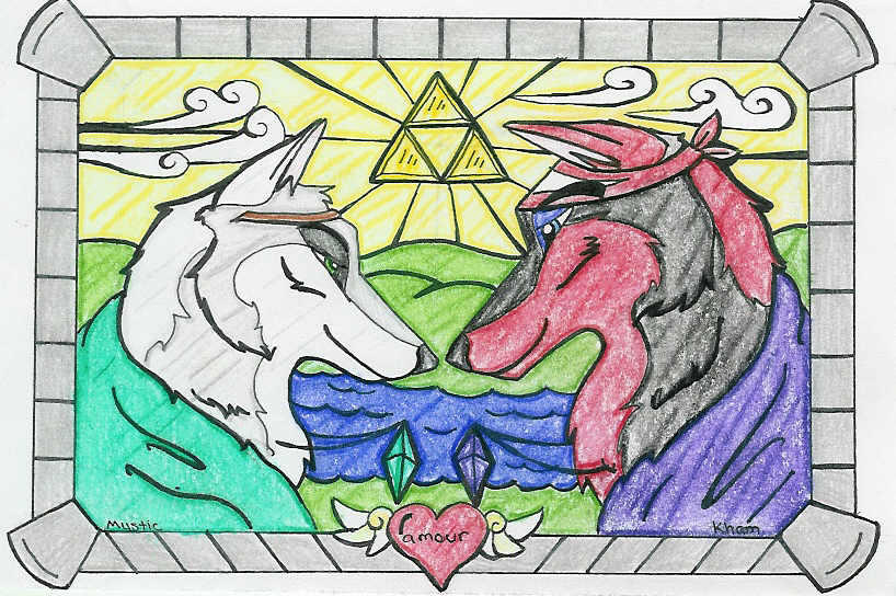 Wolf Stain Glass By Drmario64 On Deviantart