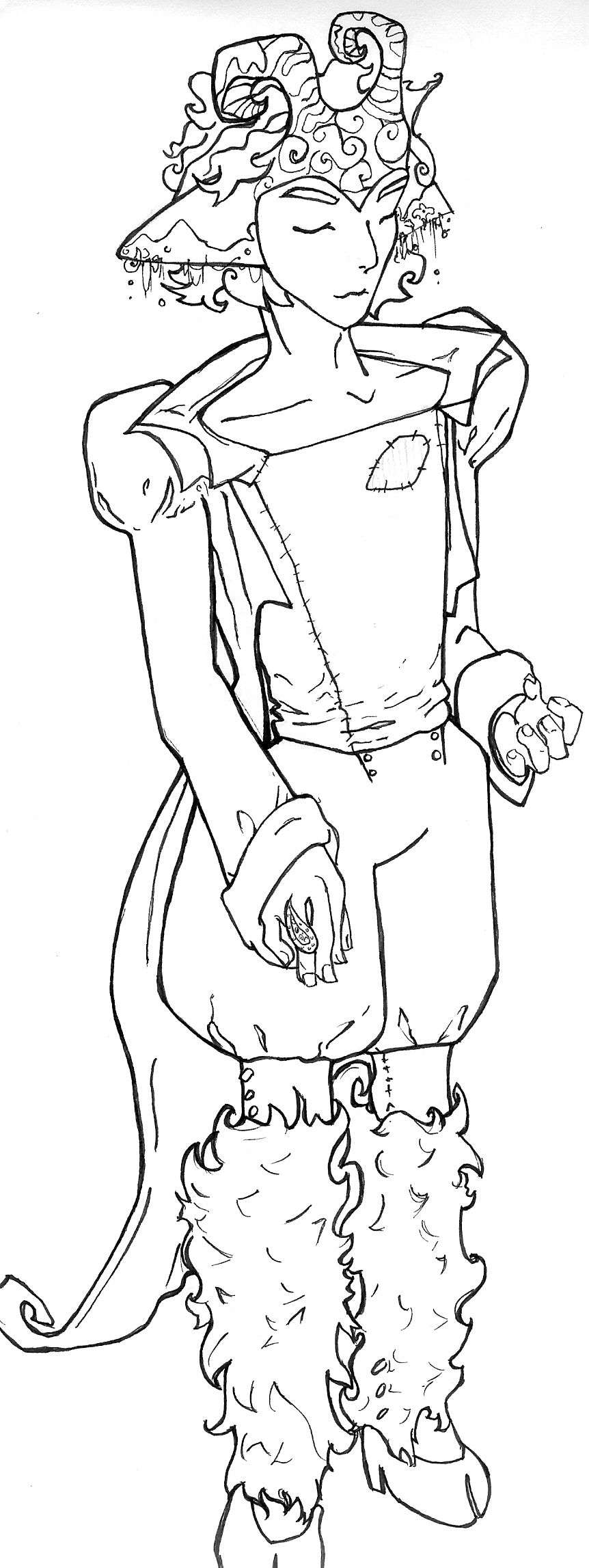 Centaur Costume Line Design by junkyardstrinket on DeviantArt