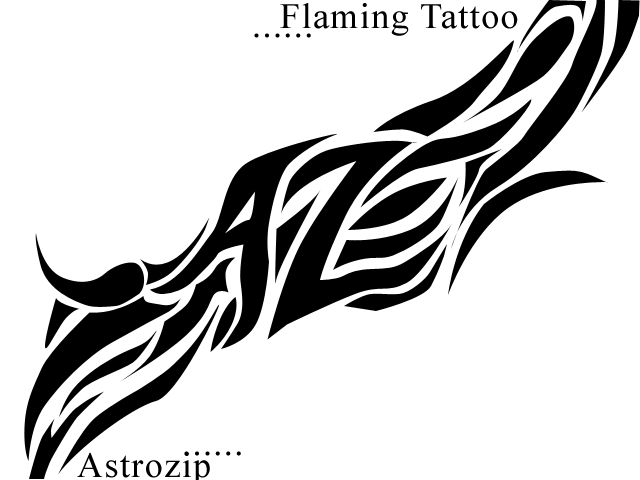 Flaming name tag by AsTRozip on DeviantArt