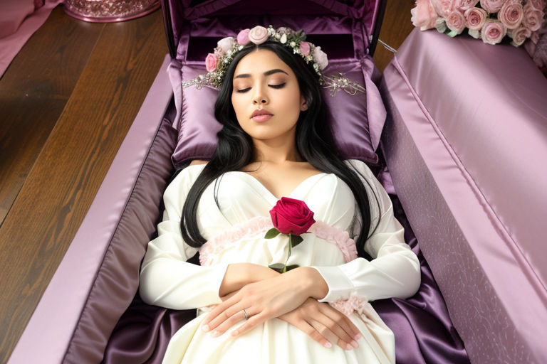 1 Sleeping Beauty Corpse Funeral Coffin Pose Sat By Huatkuay On