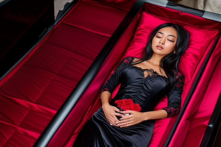 3 Sleeping Beauty Funeral Coffin Satin Asian By Huatkuay On Deviantart