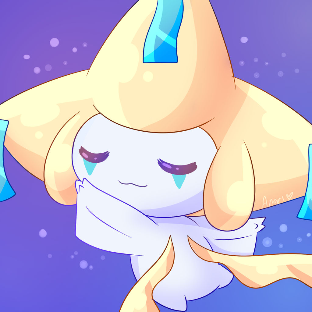 Jirachi Closing Pretty Eyes By Angelrosestar On Deviantart