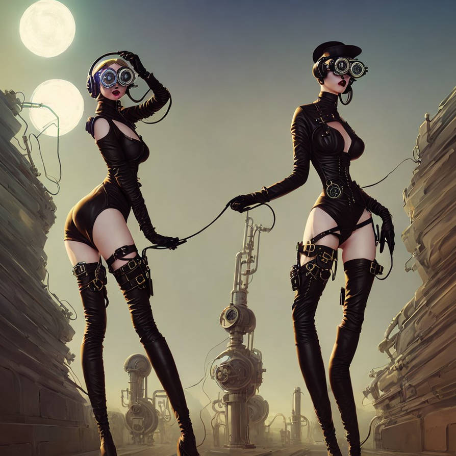 Steampunk-girl-thigh-high-boots-wearing-googles-ou by ziggyxdust on ... Steampunk-girl-thigh-high-boots-wearing-googles-ou by ziggyxdust on ...
