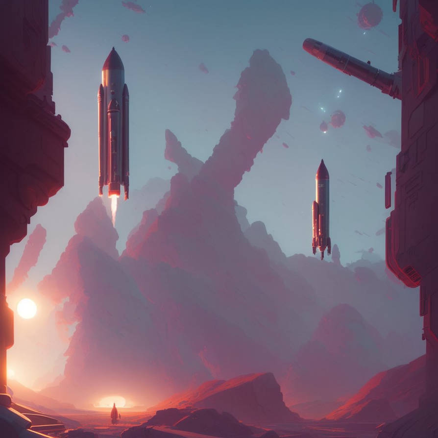 Soviet Rocket Unreal Engine Greg Rutkowski Loish R By Ziggyxdust On