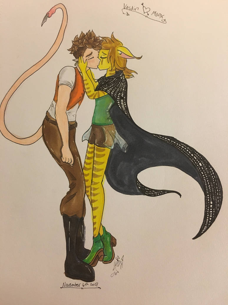 Vaskin And Manx Kiss By Thescorpiondoctor On Deviantart