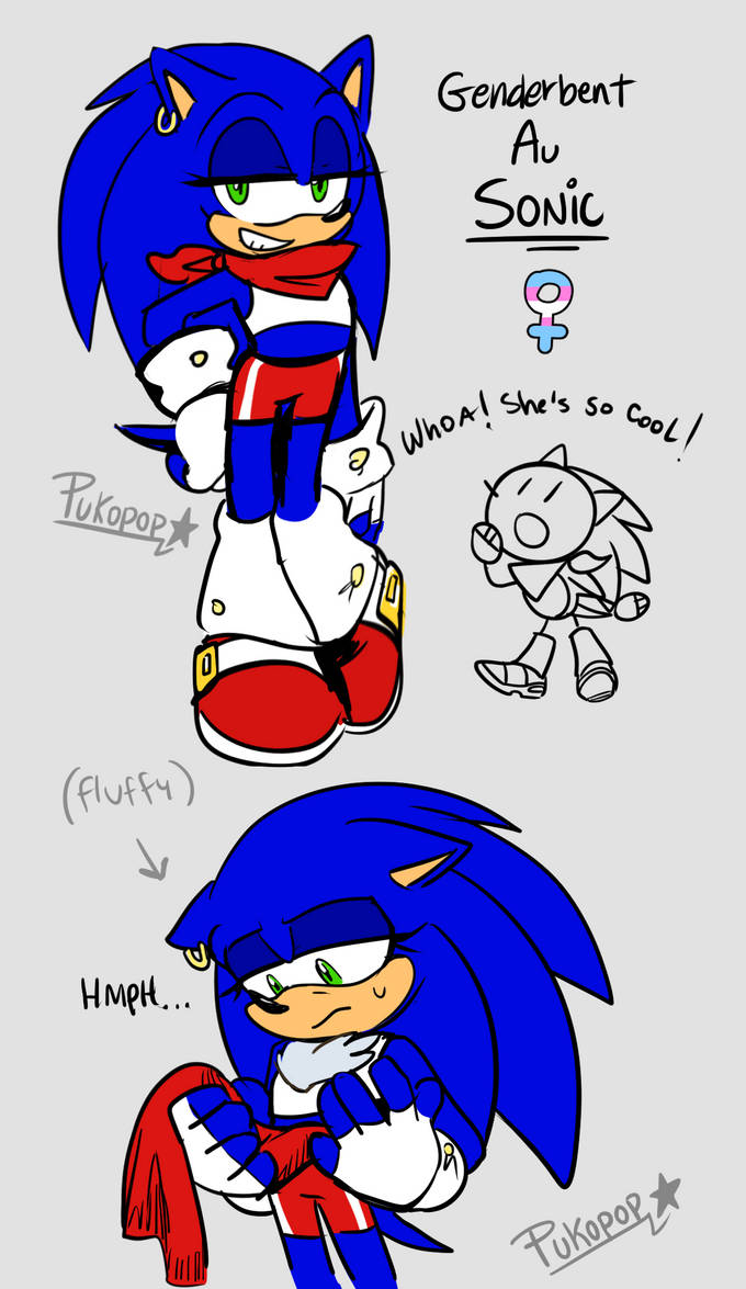Au Sonic But Its A Genderbend By Pukopop On Deviantart