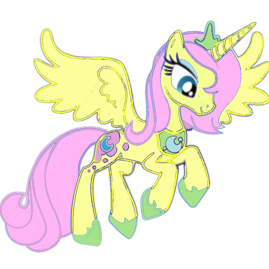P Luna Fluttershy Colors By Mlpfandwtoo On Deviantart