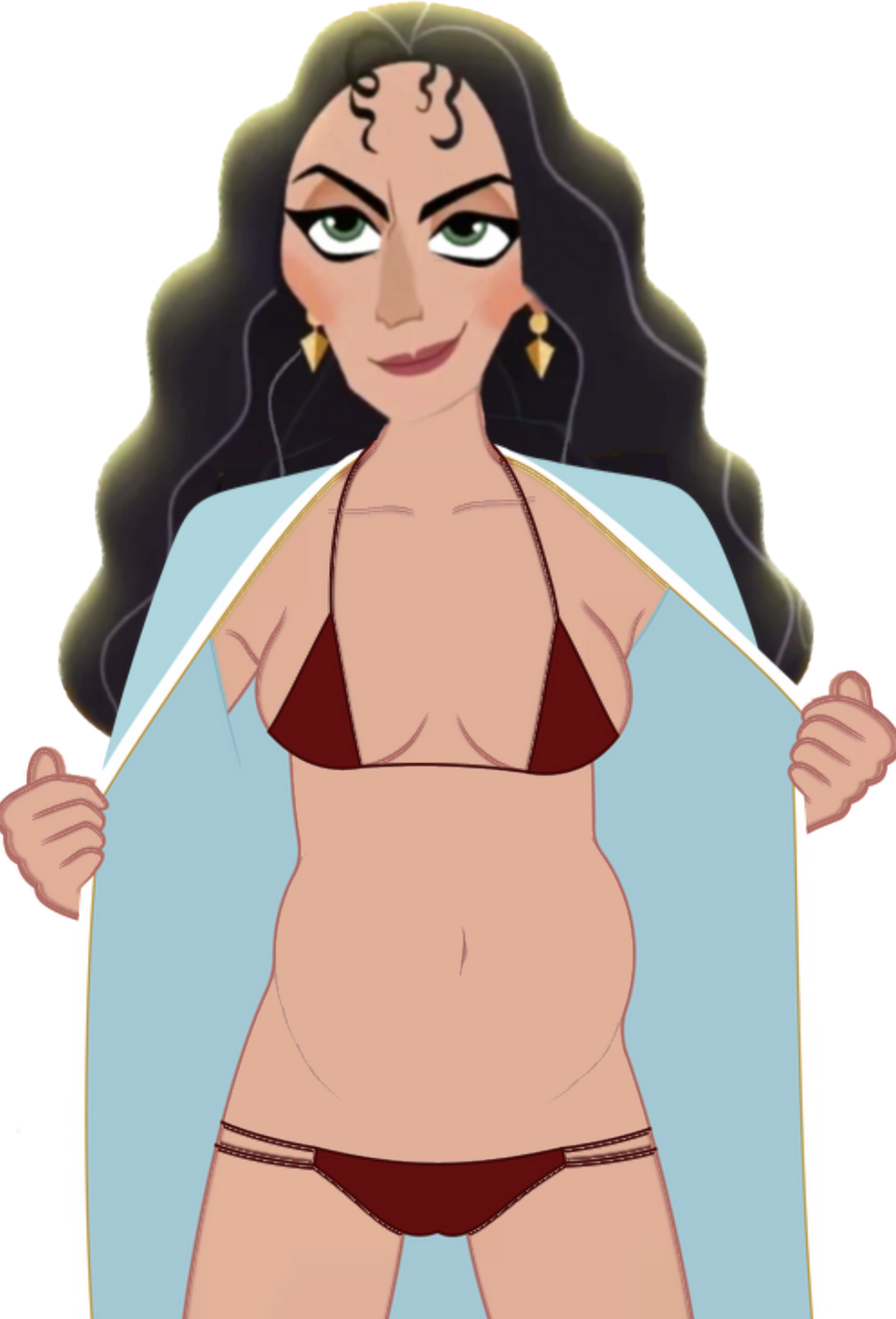 Mother Gothel Bikini Pregnant By Jakeyfrollogothel On Deviantart