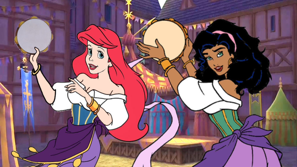 Ariel And Esmeralda Performing By Jakeyfrollogothel On Deviantart