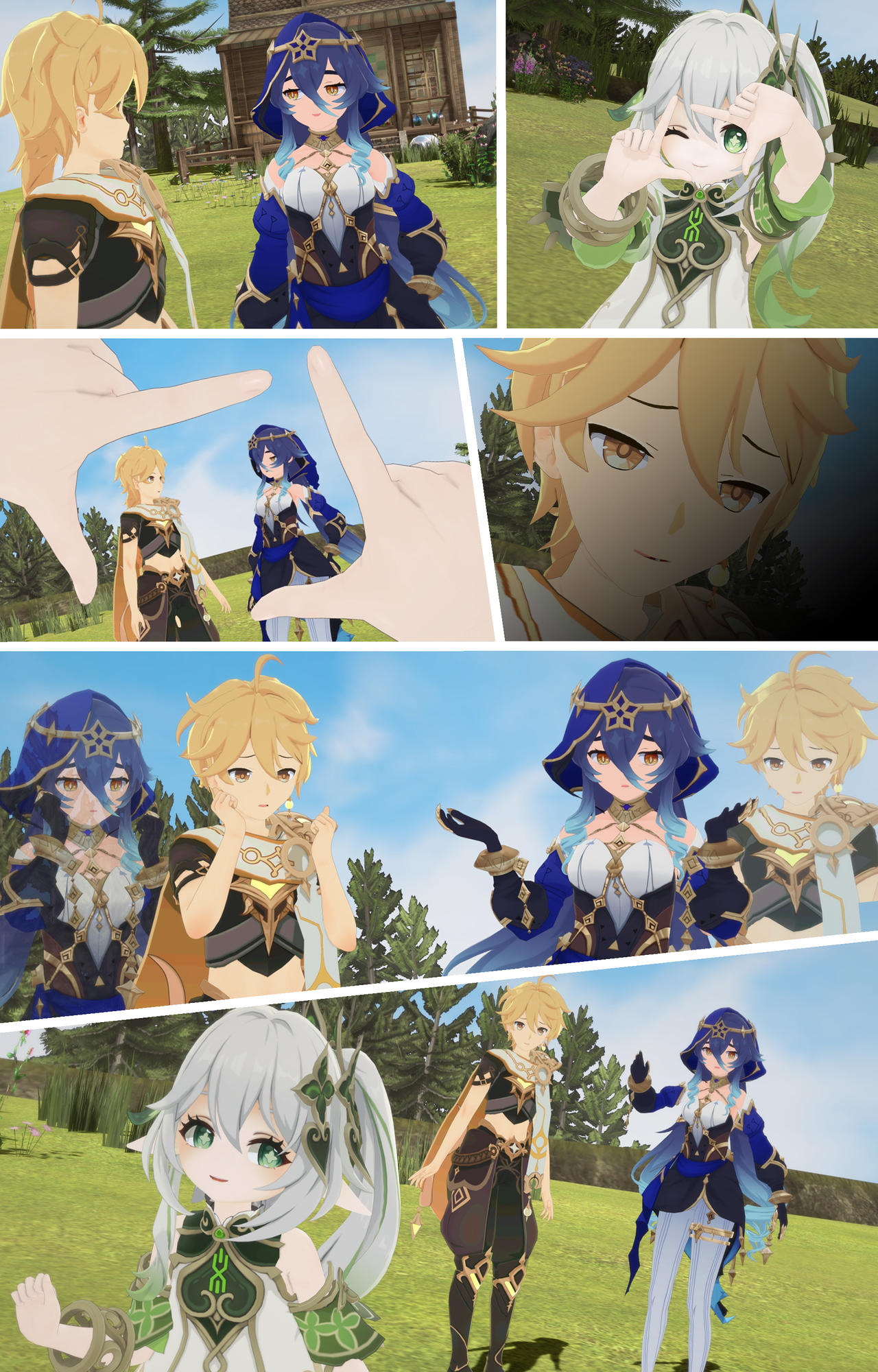 Nahida Swaps Aether And Layla Genshin Impact By Kawaii Tsunaho On