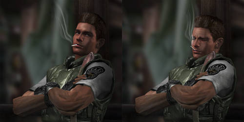 Chris Redfield On Resident Evil Men Deviantart