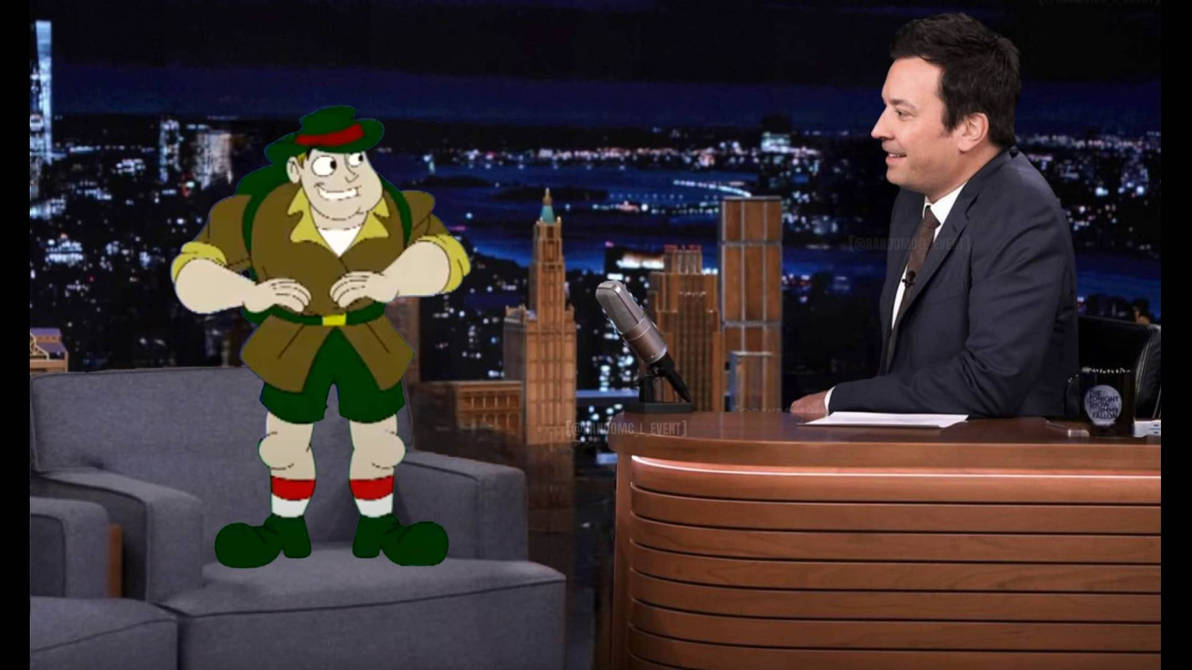 Jimmy Fallon Interviewing Cliffhanger by ChristinMarnier2000 on DeviantArt Jimmy Fallon Interviewing Cliffhanger by ChristinMarnier2000 on DeviantArt