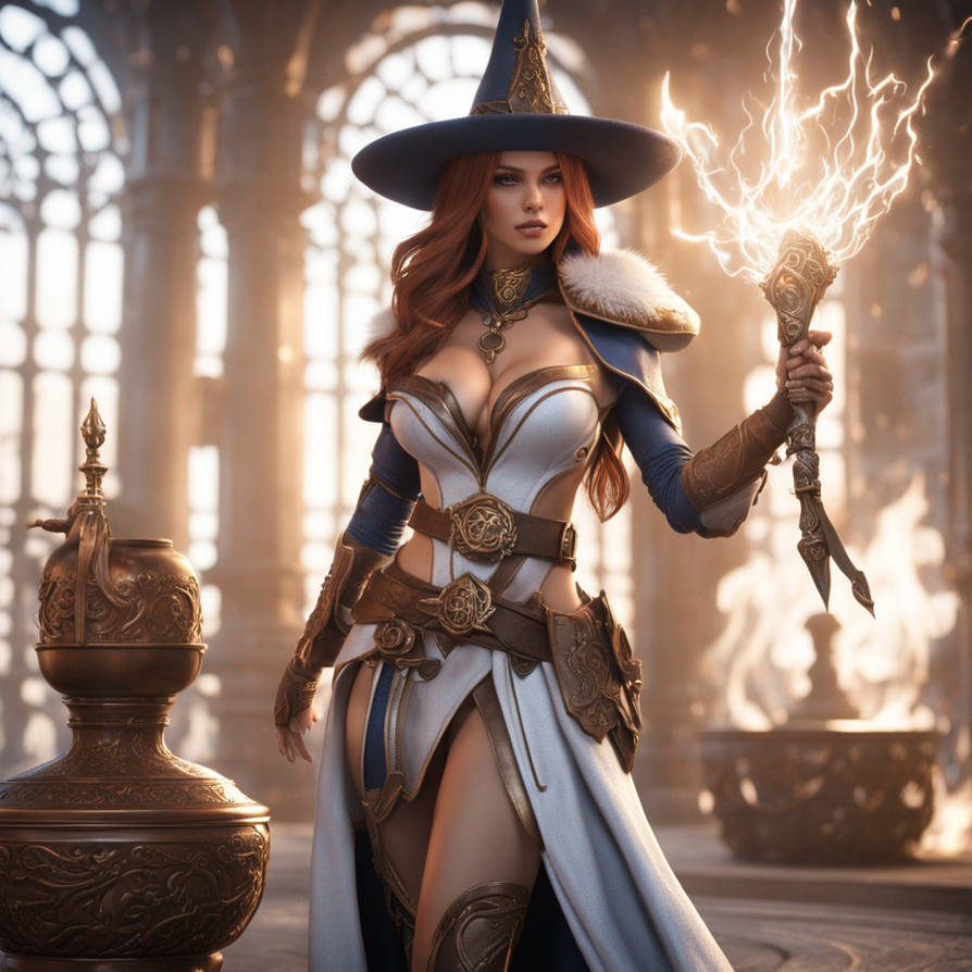 Sexy Mage Girl By 0000ggdfhghh On Deviantart